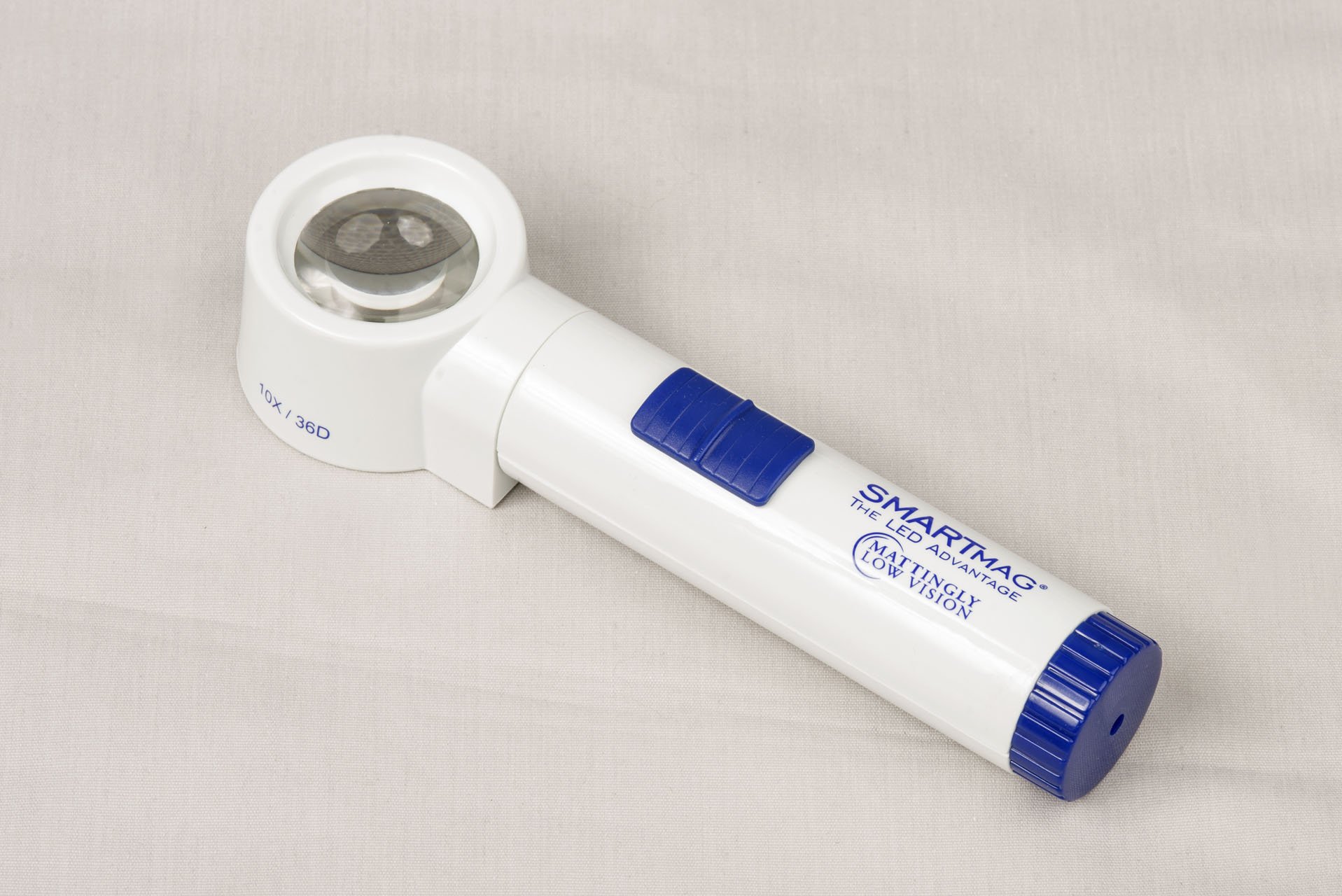 SmartMag® 10X Cool White LED Stand Magnifier | Mattingly Low Vision, Inc.