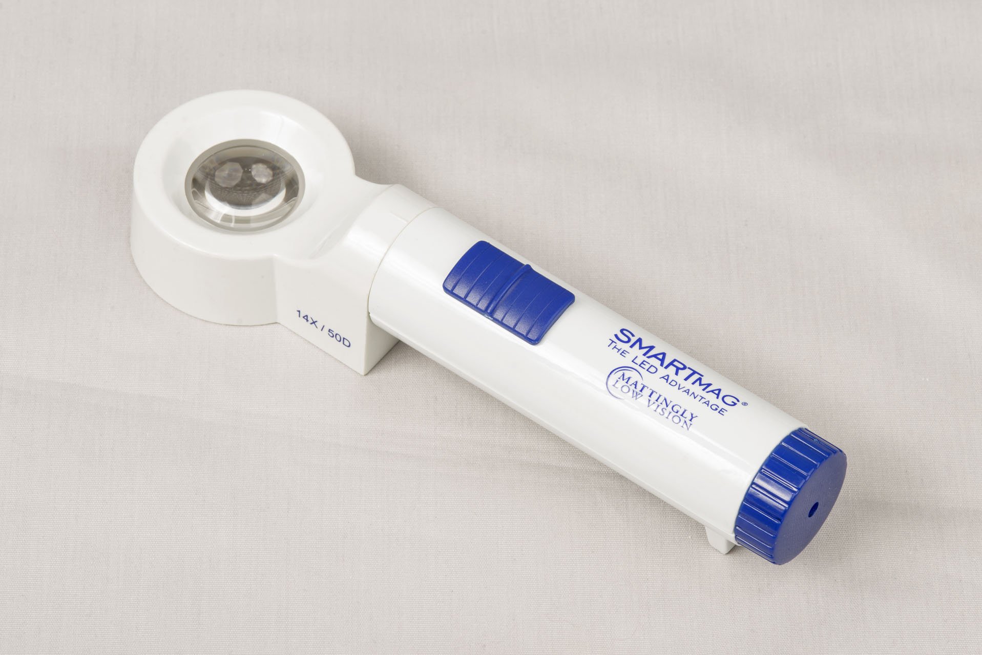 SmartMag® 14X Cool White LED Stand Magnifier | Mattingly Low Vision, Inc.