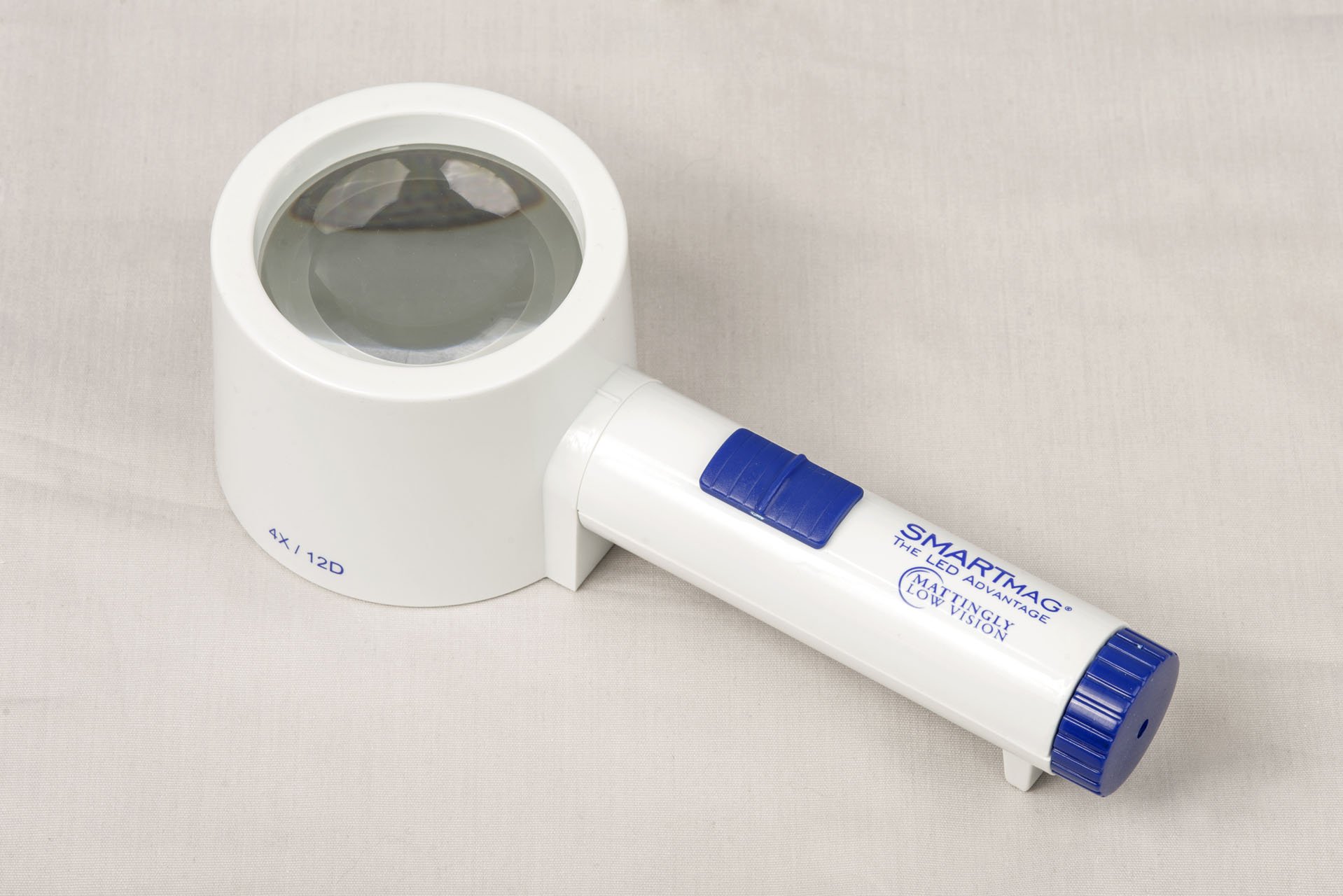 SmartMag® 4X Teal LED Stand Magnifier | Mattingly Low Vision, Inc.