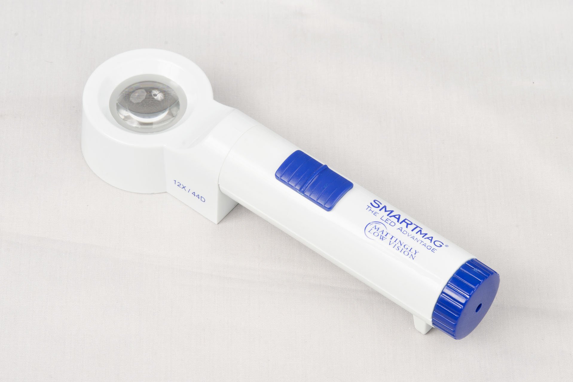 SmartMag® 12X Yellow LED Stand Magnifier | Mattingly Low Vision, Inc.