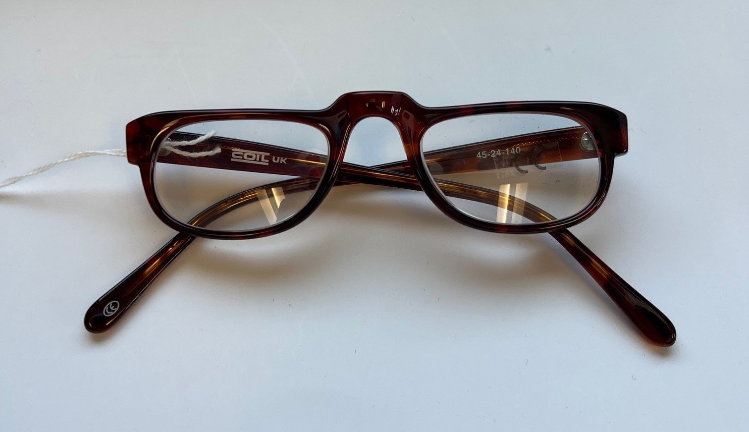 COIL Prismatic Spectacle +6.00D Brown 45mm Half-Eye | Mattingly Low ...