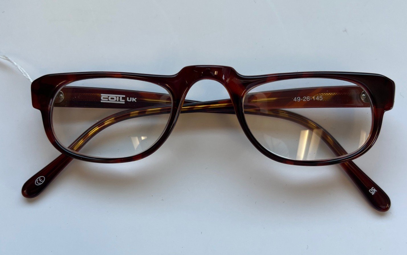 COIL Prismatic Spectacle +6.00D Brown 49mm Half-Eye | Mattingly Low ...