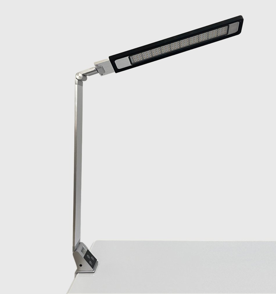 Bright Reach Clamp Lamp in Silver | Mattingly Low Vision, Inc.