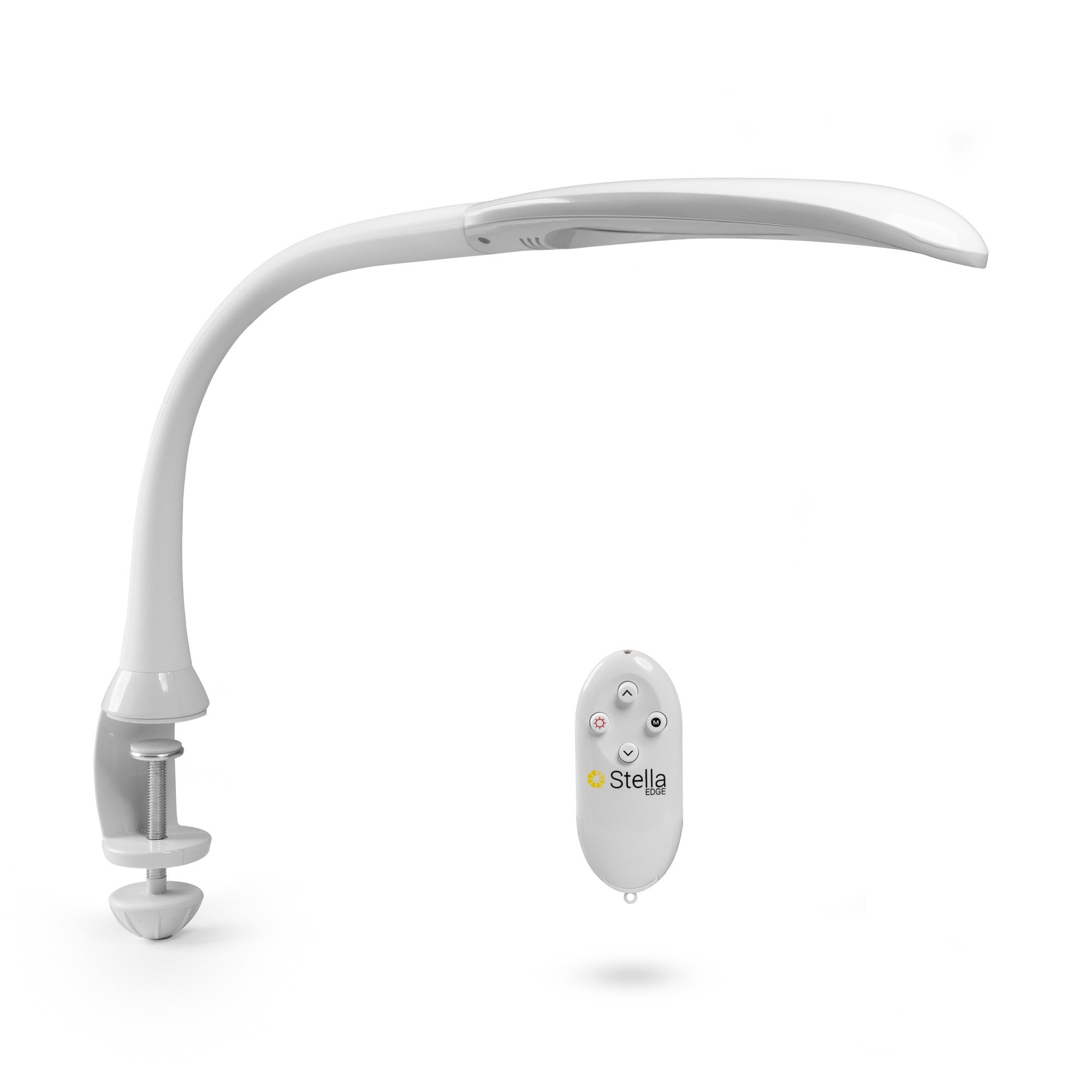 Stella LED Clamp Lamp in White | Mattingly Low Vision, Inc.