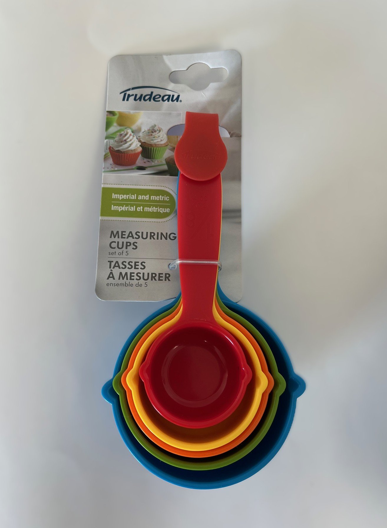 Colored Measuring Cups - Set of 5 | Mattingly Low Vision, Inc.