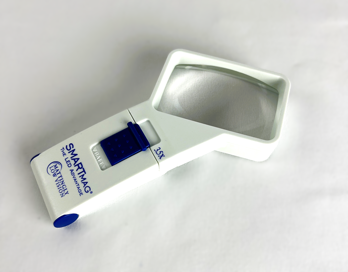SmartMag® 3.5X Warm White LED Left Handed Hand-Held Magnifier ...